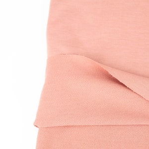 Blush Rose Baby French Terry Knit Fabric by the Yard - Etsy