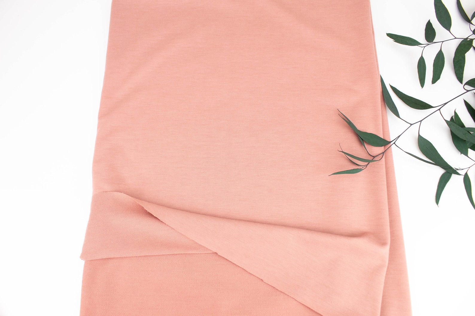 Blush Rose Baby French Terry Knit Fabric by the Yard - Etsy