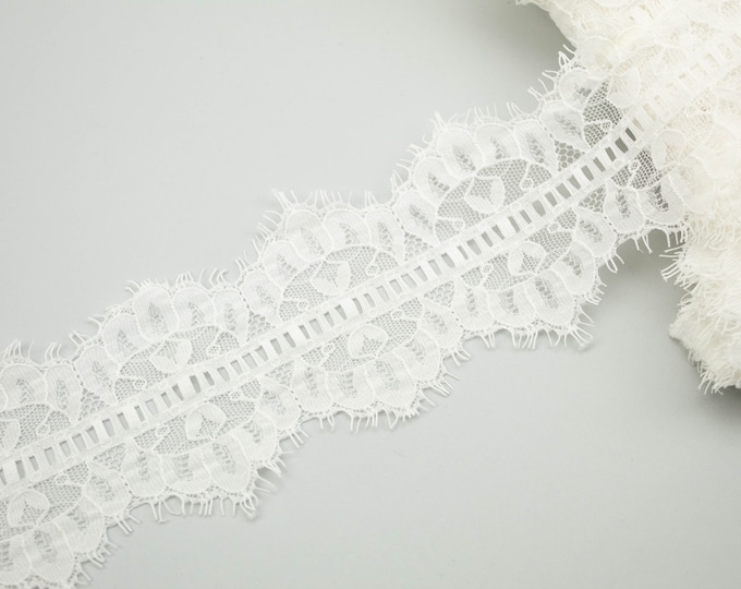 White Cotton Crochet Scalloped Lace Trim 7 Yards NLT00019 - Etsy