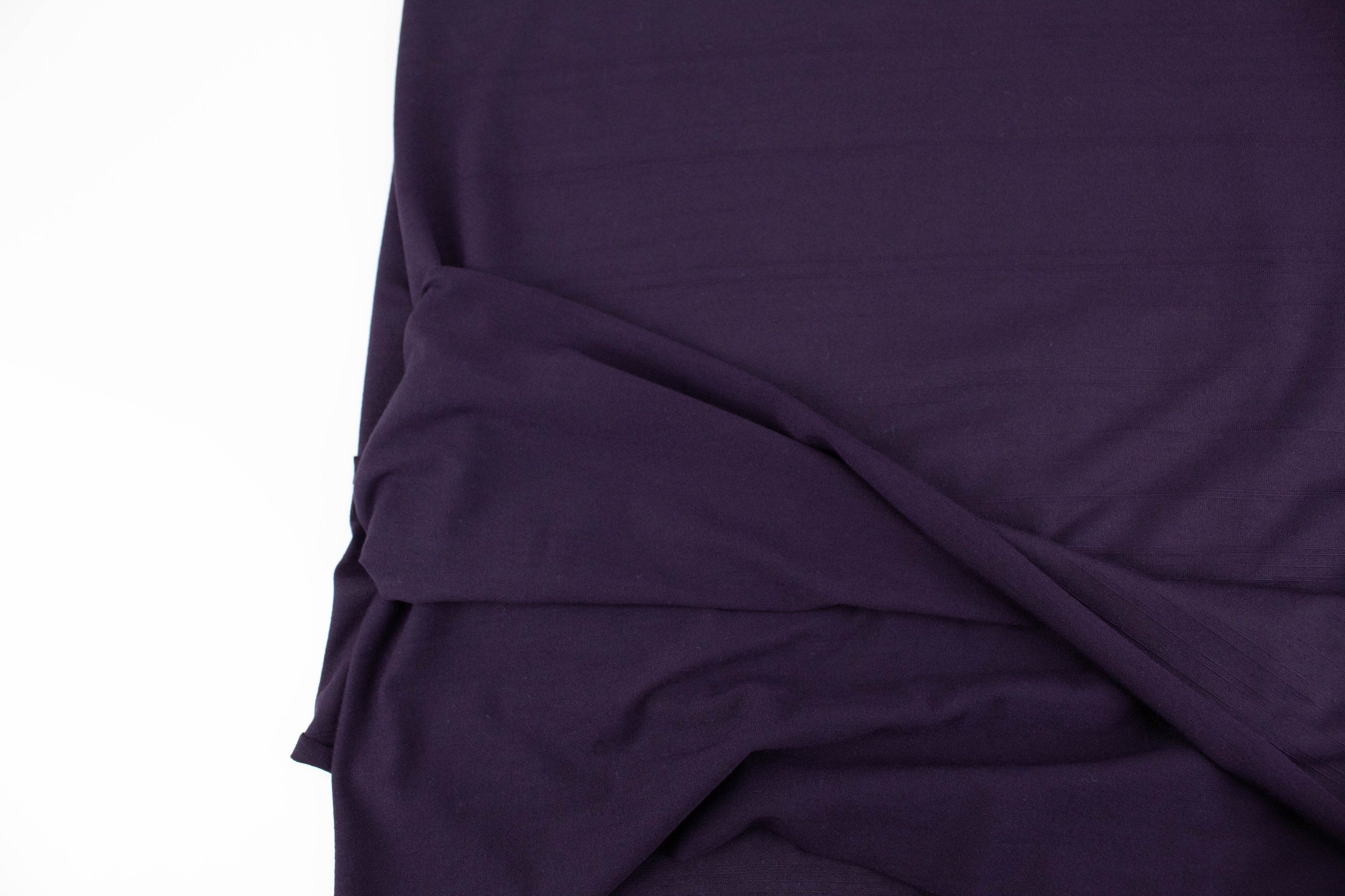 Dark Purple Slub Knit Jersey Fabric by the Yard ATK00486R - Etsy