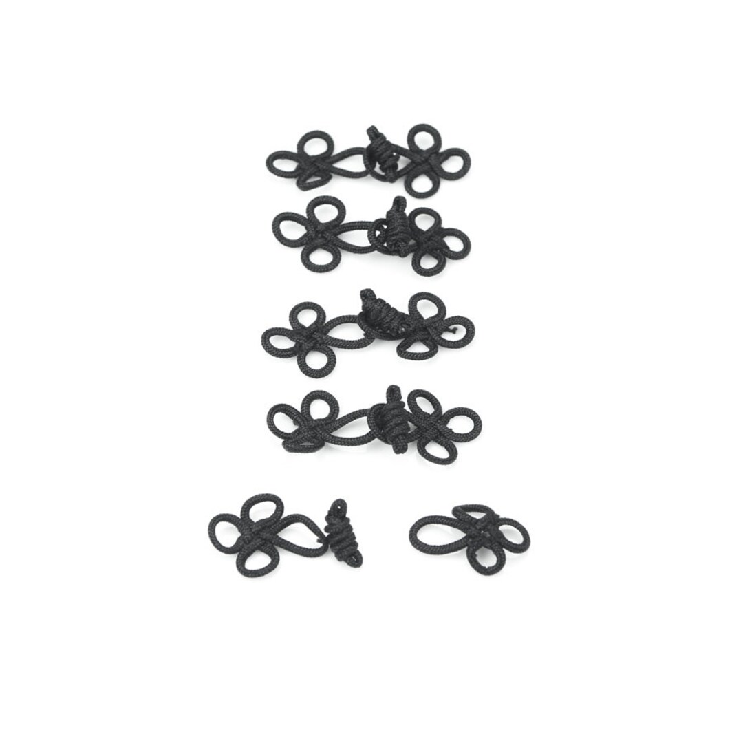 5 Black Frog Closures 2.5 Inches Wide ATN00076 - Etsy