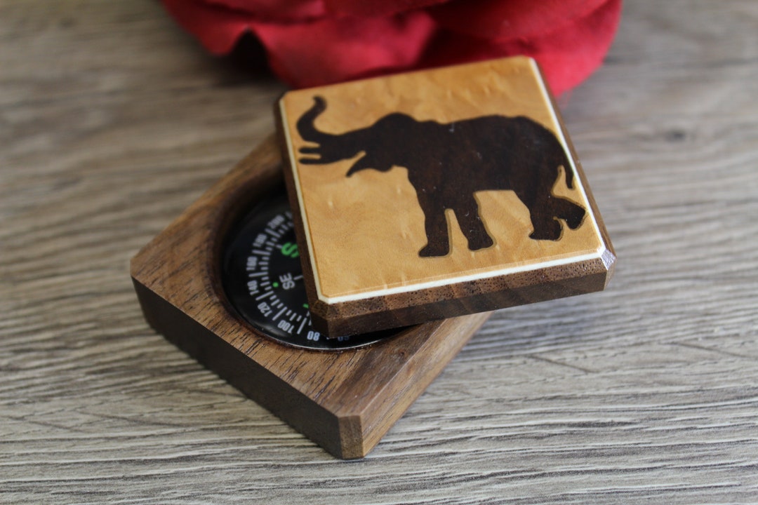 Compass, Photo Eephant Compass Box , Personalized Compass, Survival Kit ...