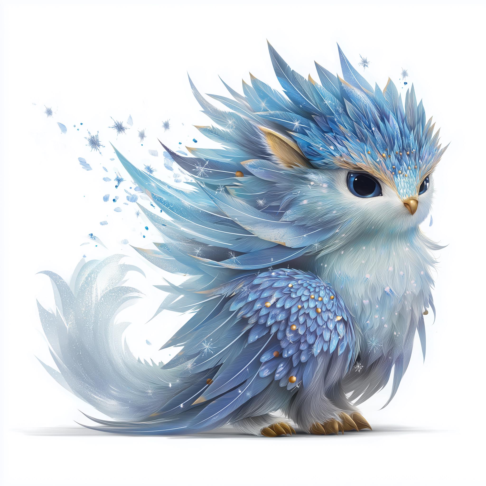 Fantasy Winter Creatures Clipart Set - Magical Winter Animals Graphics ...