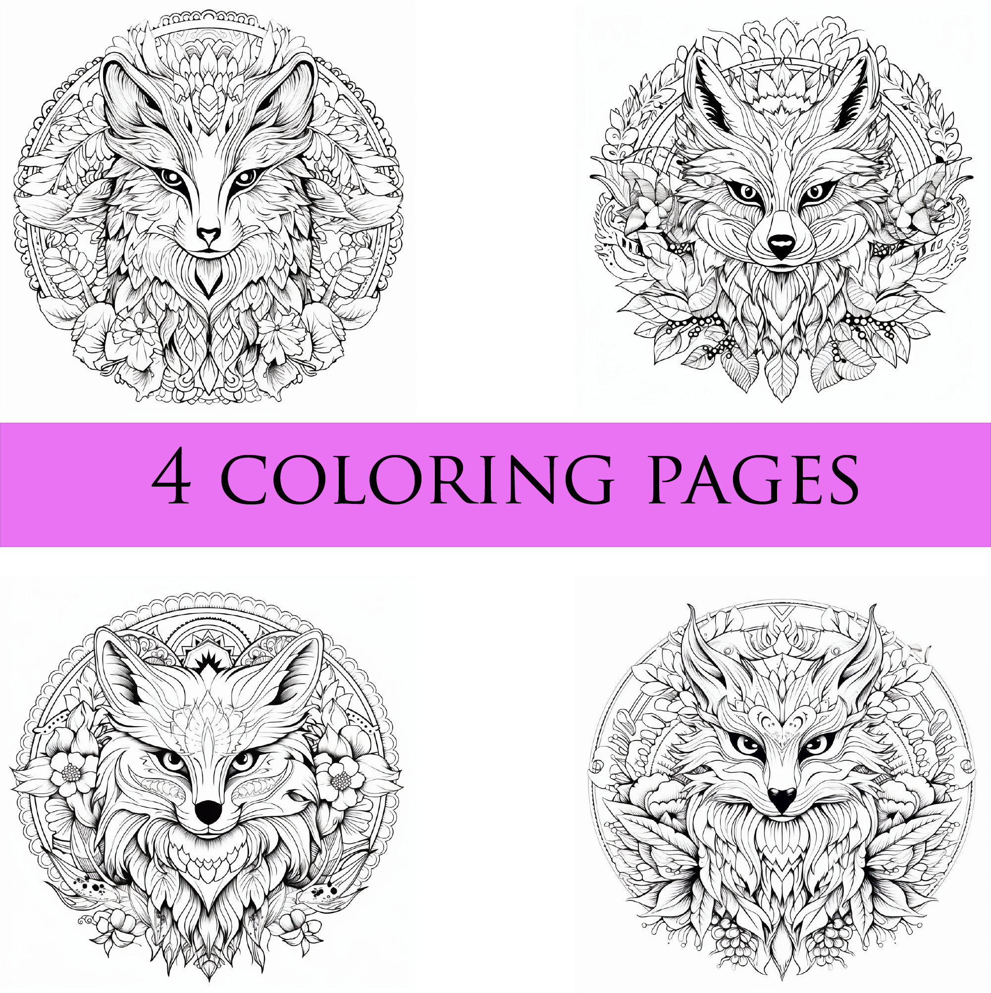 Printable Coloring Page Coloring Book Instant PDF Download - Etsy