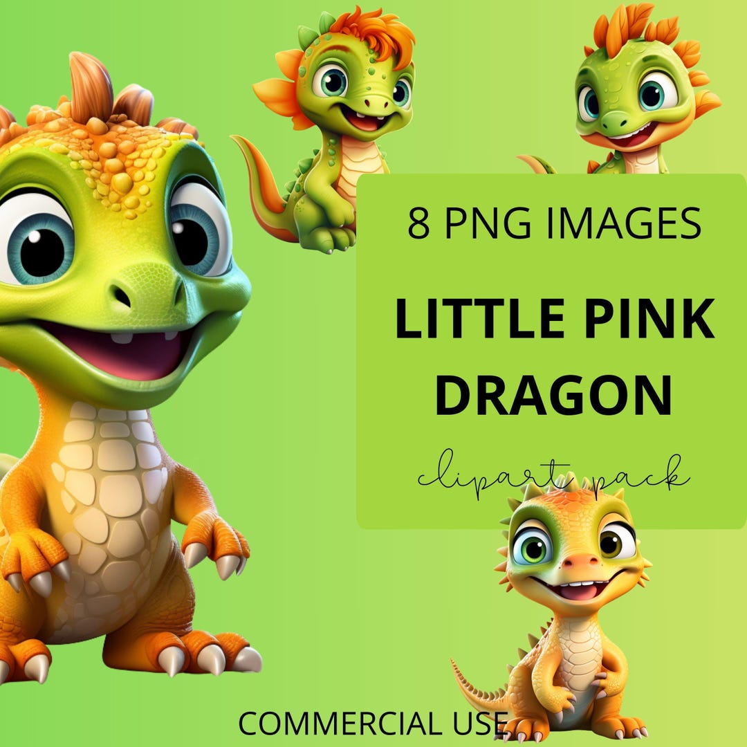Watercolor Baby Dragon Clipart Set, Nursery Decor (digital Download) - Etsy