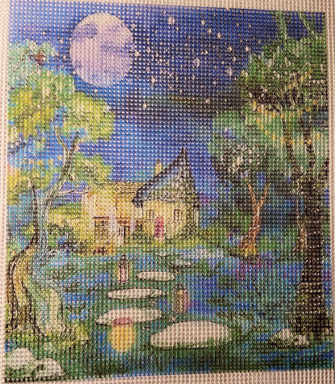 Needlepoint Canvas "the Enchanted Forest" **no Threads** - Etsy