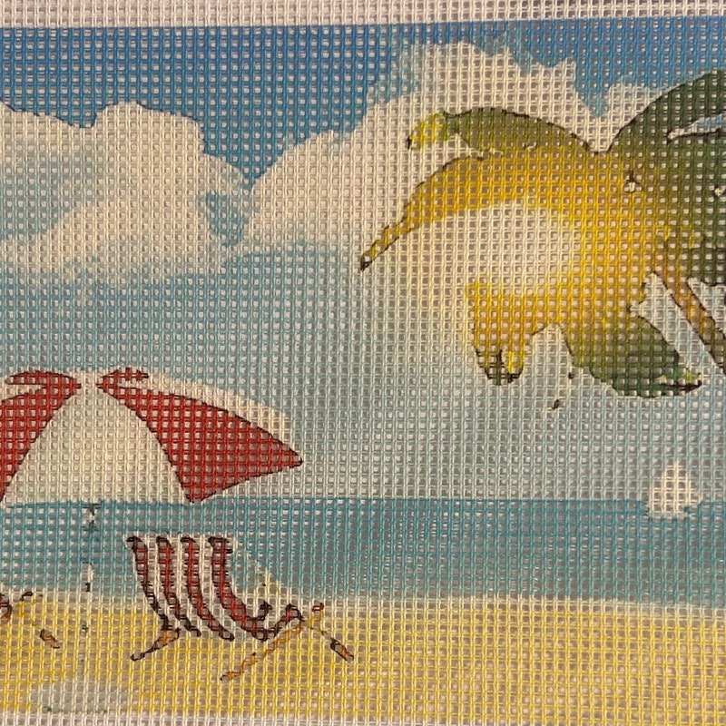 Beach Needlepoint - Etsy