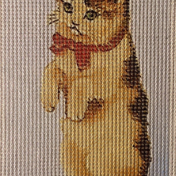 Cat Needlepoint - Etsy