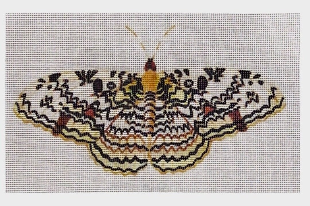 Needlepoint Canvas “vintage Buttery Appliqué” **no Threads** - Etsy