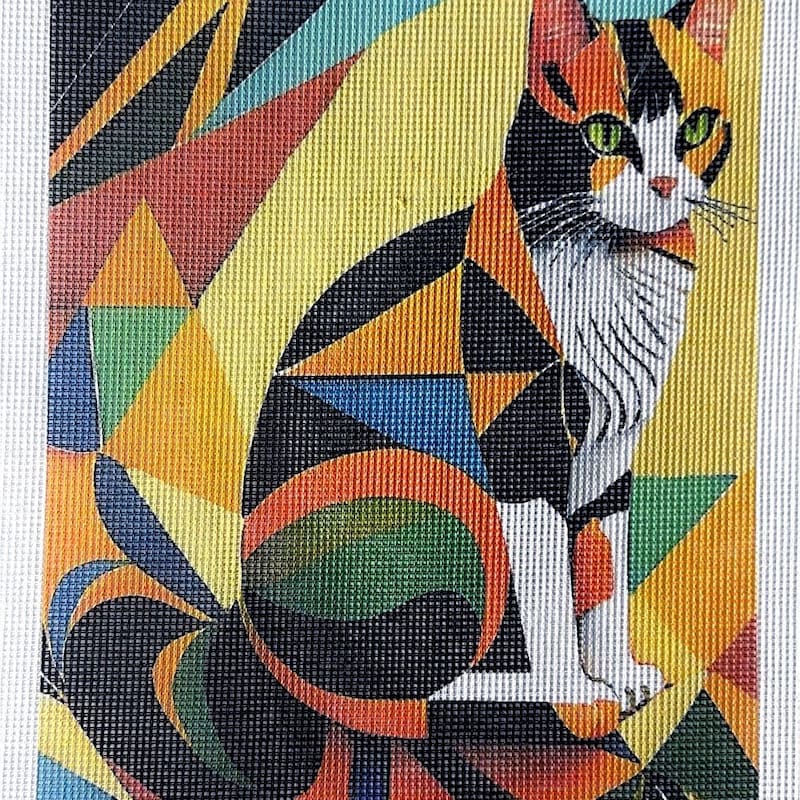Cat Needlepoint - Etsy