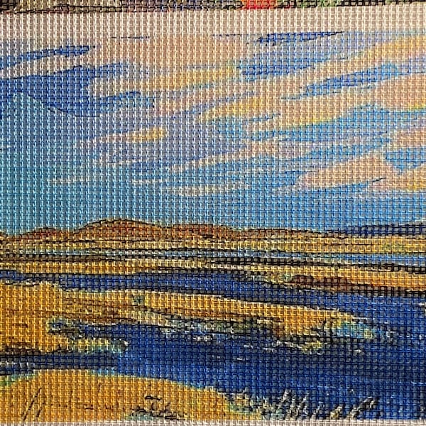 Needlepoint Landscape Canvas - Etsy