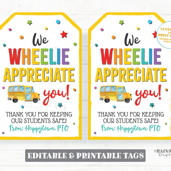 We Appreciate You Bus Driver - Etsy
