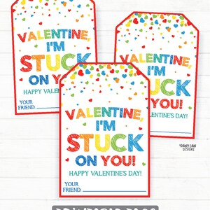 Valentine I'm Stuck on You, Stickers Valentine Sticky Hand Valentine ...