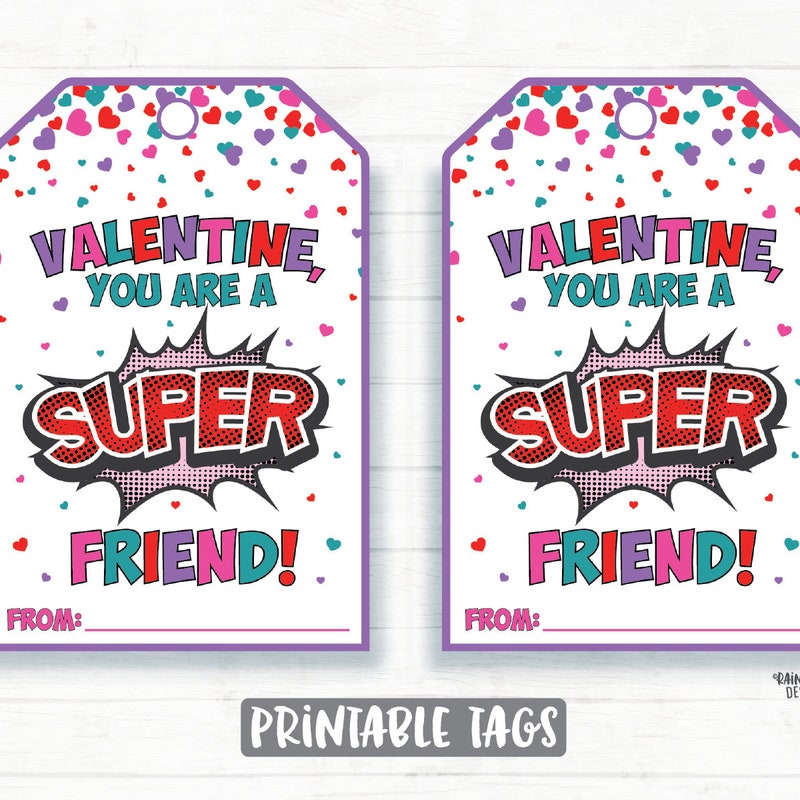 Superhero Valentine - Etsy