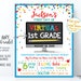 First Day of Virtual School Sign Template 1st Day of Virtual - Etsy