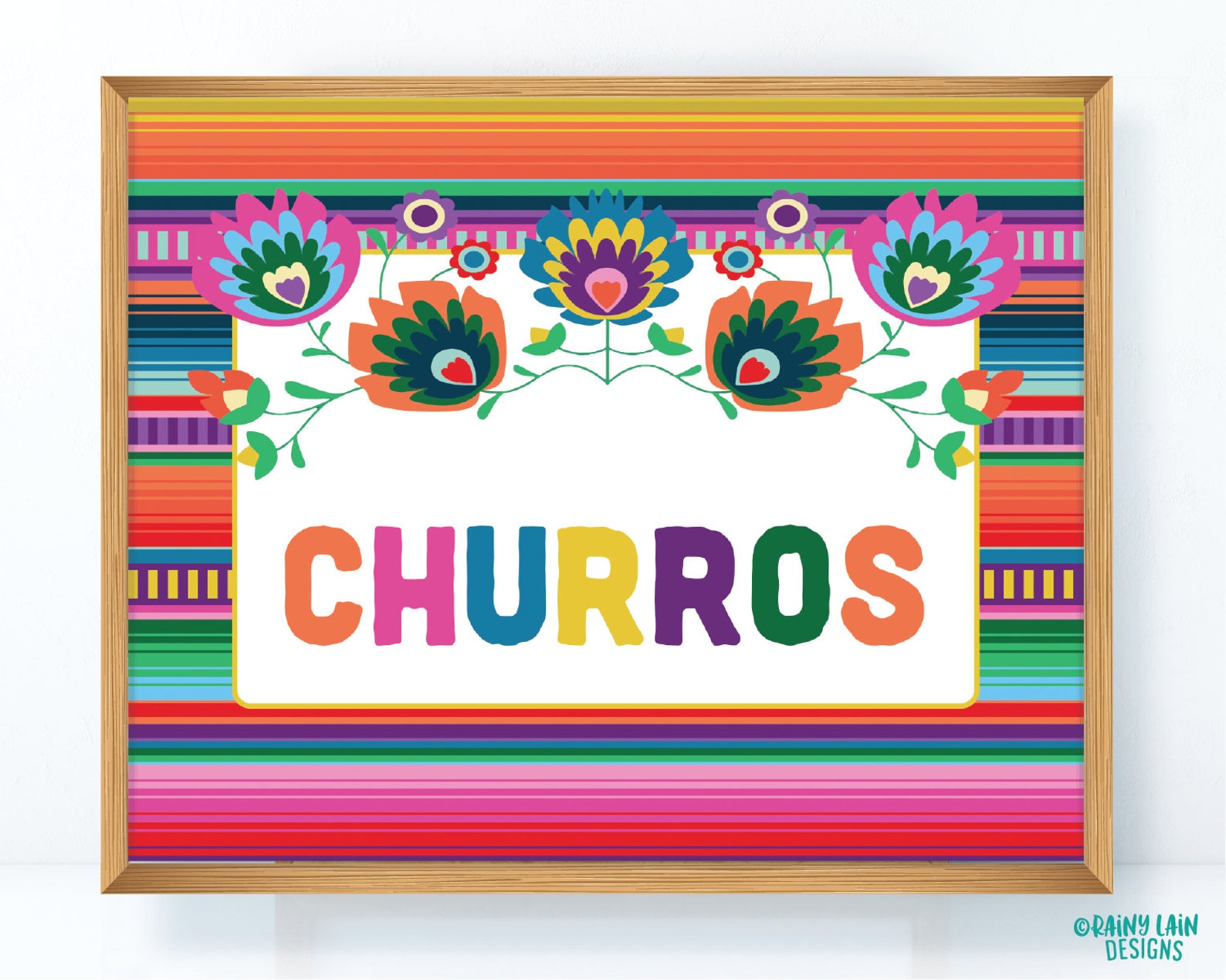 Churros Sign Fiesta Sign Printable Fiesta Signs Birthday - Etsy