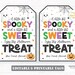 Halloween Treat Tag, Editable A Little Spooky and a Little Sweet Goft ...