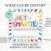 Hey Smartie Happy Valentine's Day Card, Smarty Tag, Cookie, Candy ...