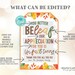 Editable Fall Gift Tag Template, Autumn Appreciation Favor, Beleaf ...
