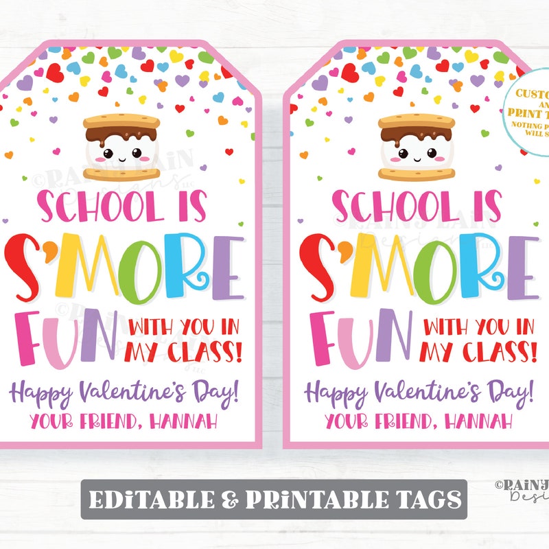 Smores Valentine - Etsy