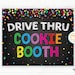 Drive Thru Cookie Booth Sign, Cookie Booth Printable Cookie Sign ...