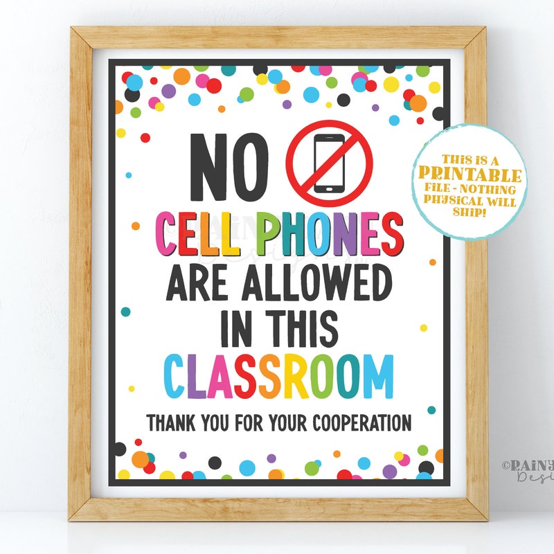 Cell Phone Sign - Etsy