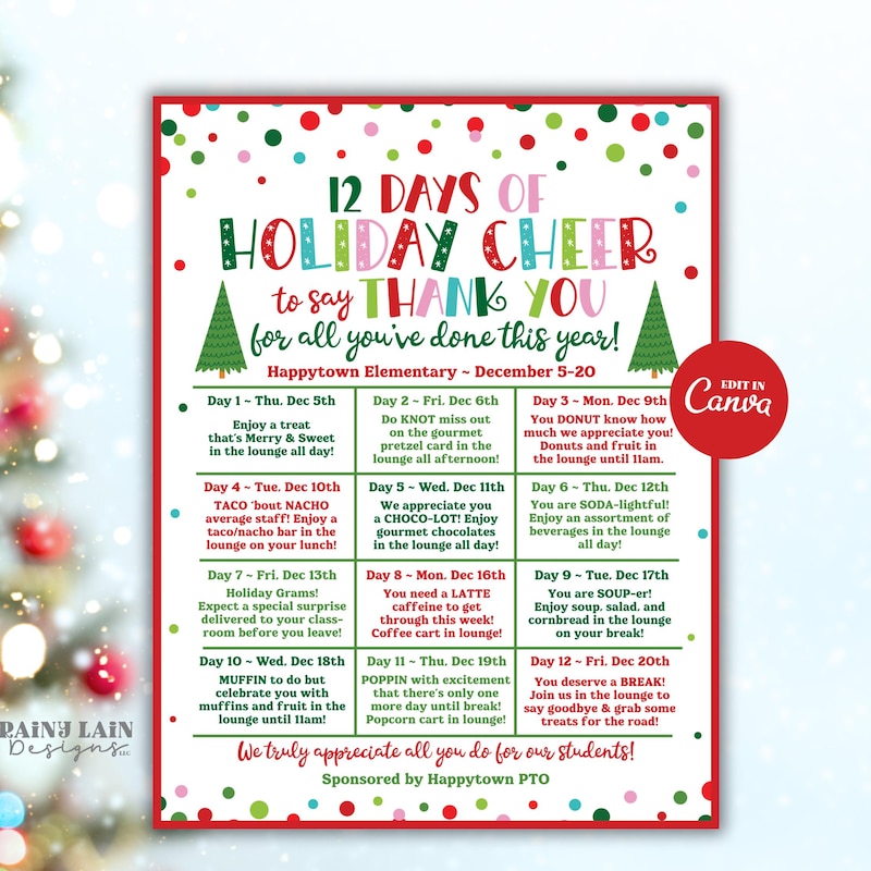 Christmas Cheer Flyer - Etsy