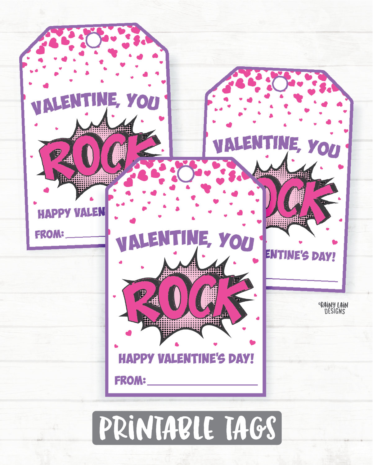 You Rock Valentine Painted Rock Rocks Valentine Girl - Etsy