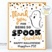 Thanks for Being Spook-tacular Sign Halloween Thank You Lounge Favor ...