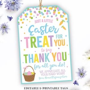 Easter Treat for You to Say Thank You for All You Do Tag Spring Break ...