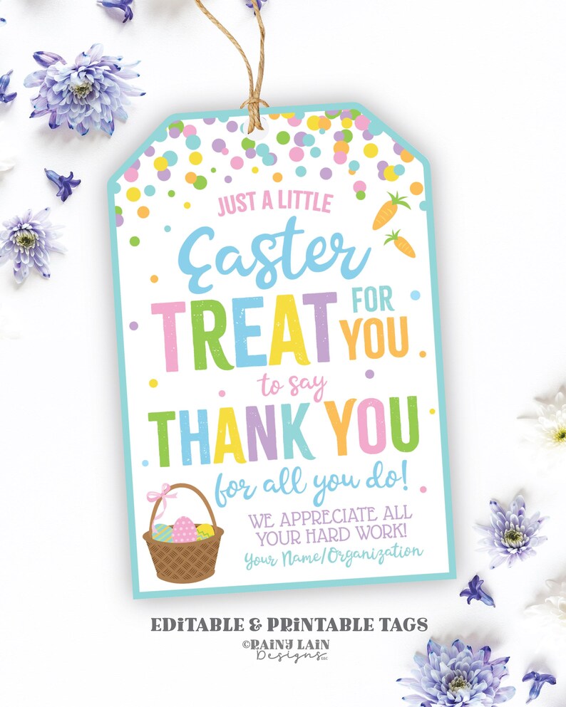 Easter Treat for You to Say Thank You for All You Do Tag Spring Break ...