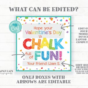 Chalk Valentine, Sidewalk Chalk Gift Tag Homemade Chalk Hearts, Full of ...