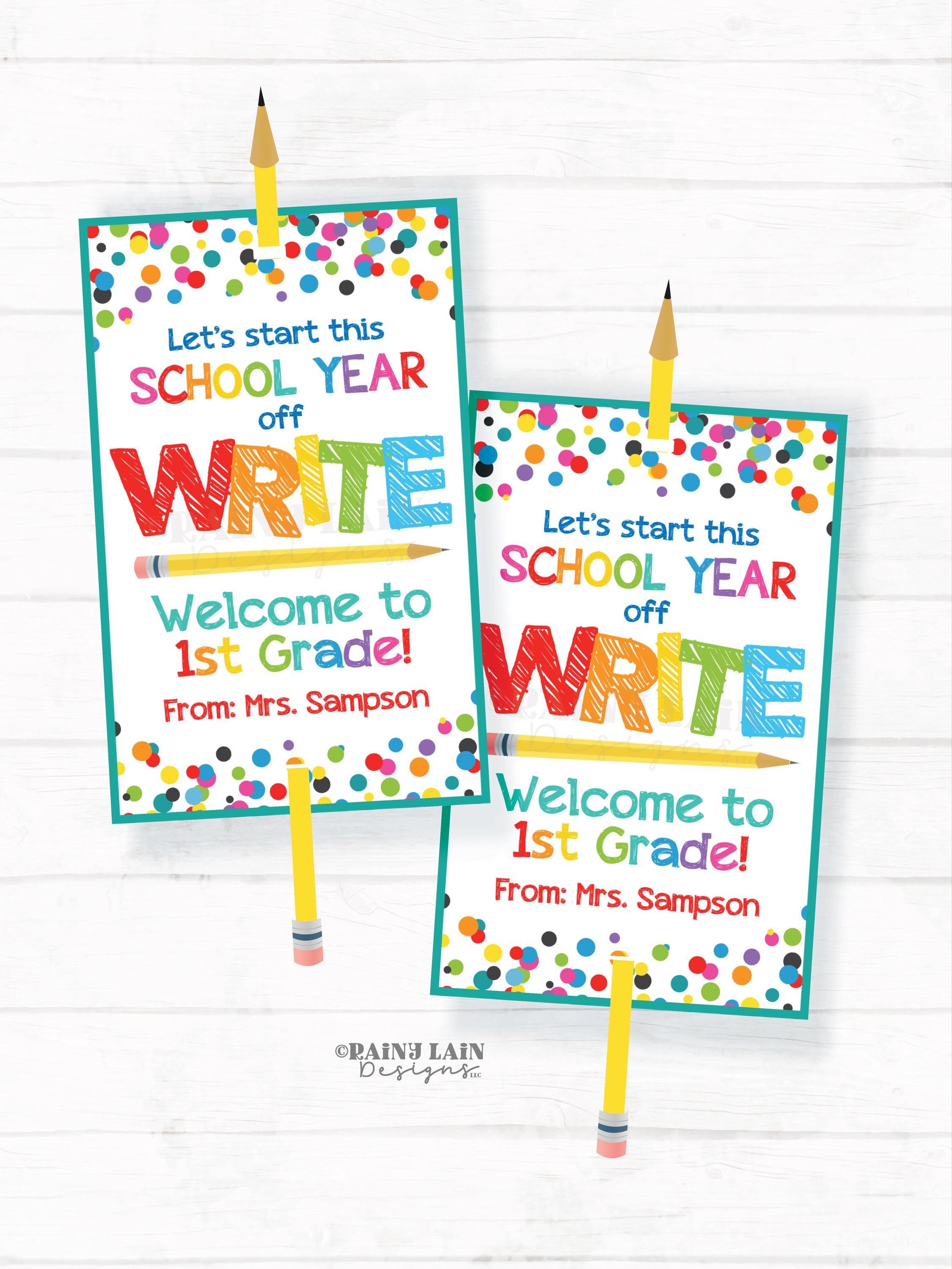 Let's Start This School Year off WRITE Tag, Welcome Back to School ...