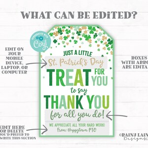 St Patrick's Day Treat for You to Say Thank You for All You Do St Patty ...