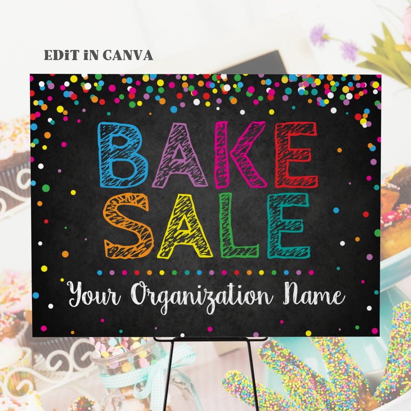 Bake Sale Posters - Etsy