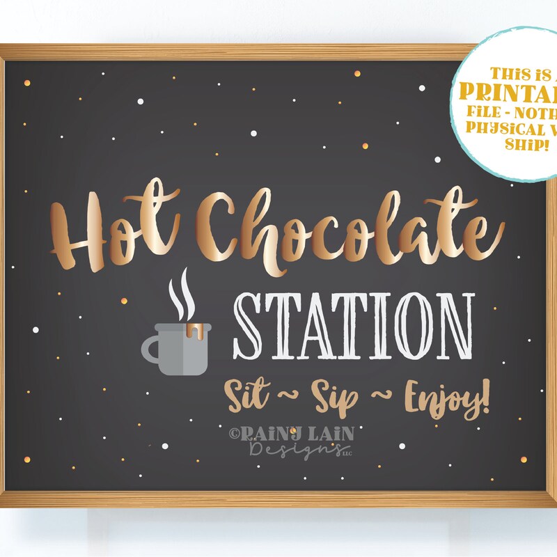 Hot Chocolate Sign - Etsy