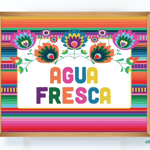 Agua Fresca Sign - Etsy