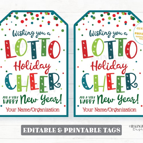 Wishing You a Lotto Cheer and a Happy New Year Holiday Lotto - Etsy