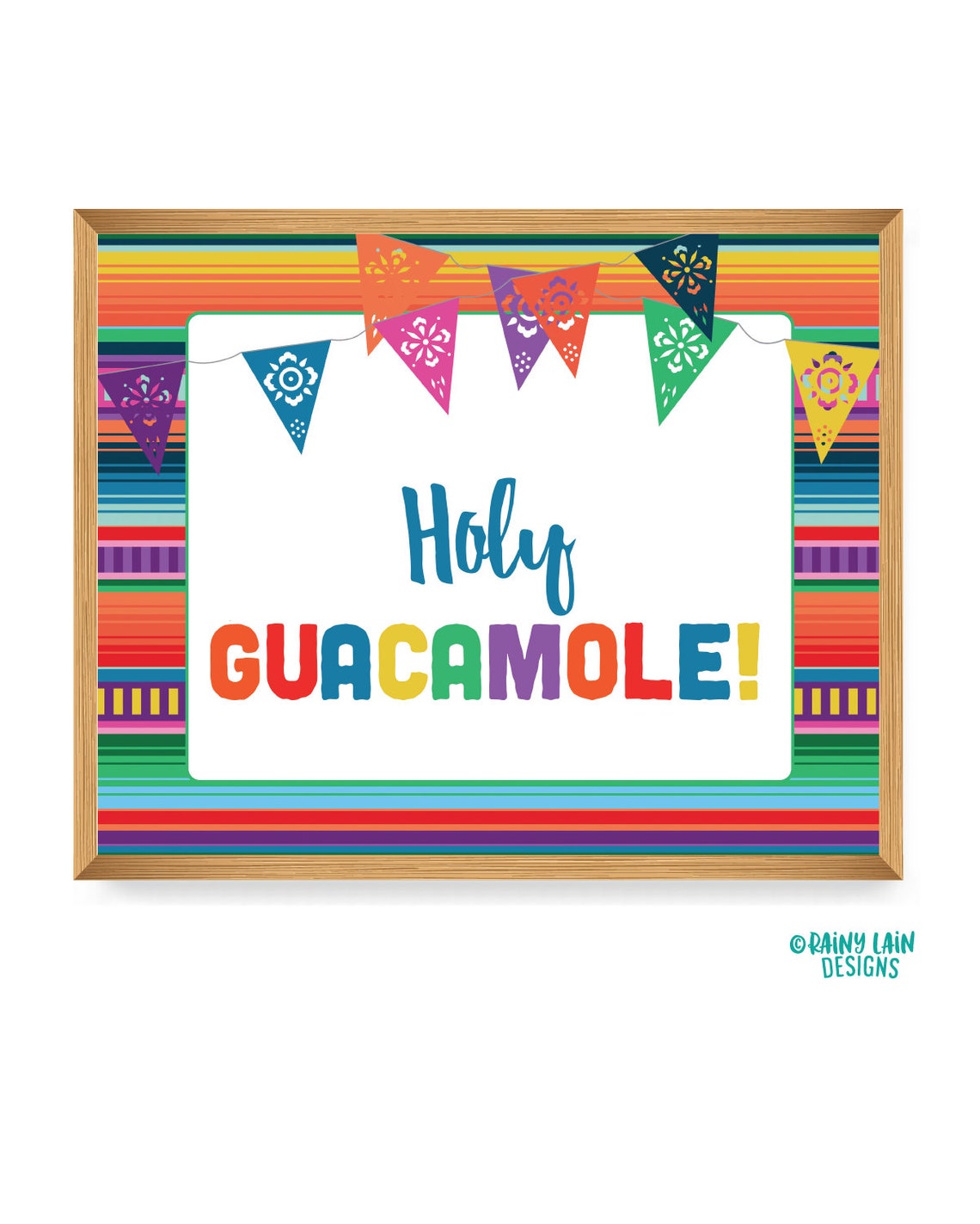 Holy Guacamole Sign Fiesta Printables Fiesta Decoration - Etsy