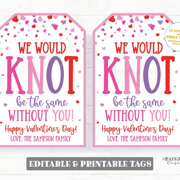 Class Would Knot Be the Same Without You Tags - Etsy