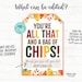 You're All That and a Bag of Chips Fall Gift Tag Employee - Etsy