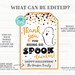 Thanks for Being Spook-tacular Tag Halloween Thank You Tags Gifts Tags ...