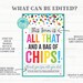 Editable Chips Gift Tag, You're All That and a Bag of Chips, Employee ...