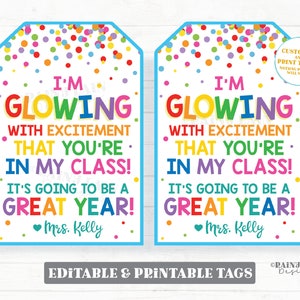 I'm Glowing With Excitement You're in My Class Going to Be a Great Year ...