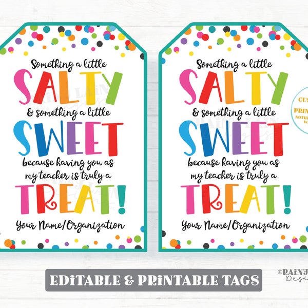 Teacher Treat Tag - Etsy