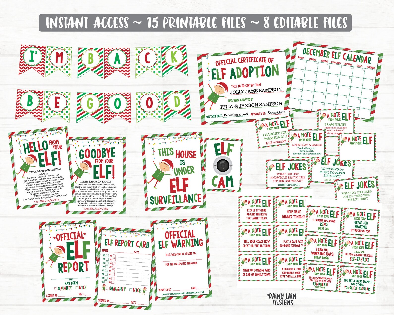 Elf Activity Kit, Elf Letters Editable Elf Adoption, Christmas Elf ...