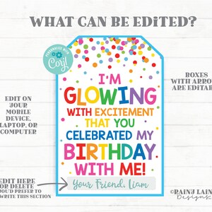 I'm Glowing With Excitement That You Celebrated My Birthday With Me ...
