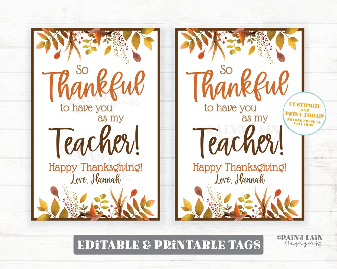 Thankful to Have You as My Teacher Friend Co-worker Employee Teammate ...