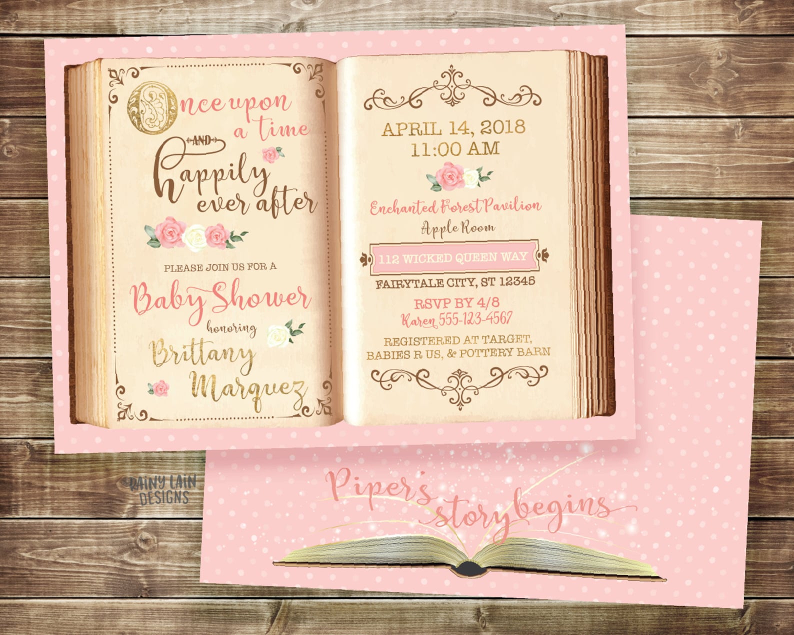 Once Upon A Time Baby Shower Welcome Sign Storybook Baby | Etsy