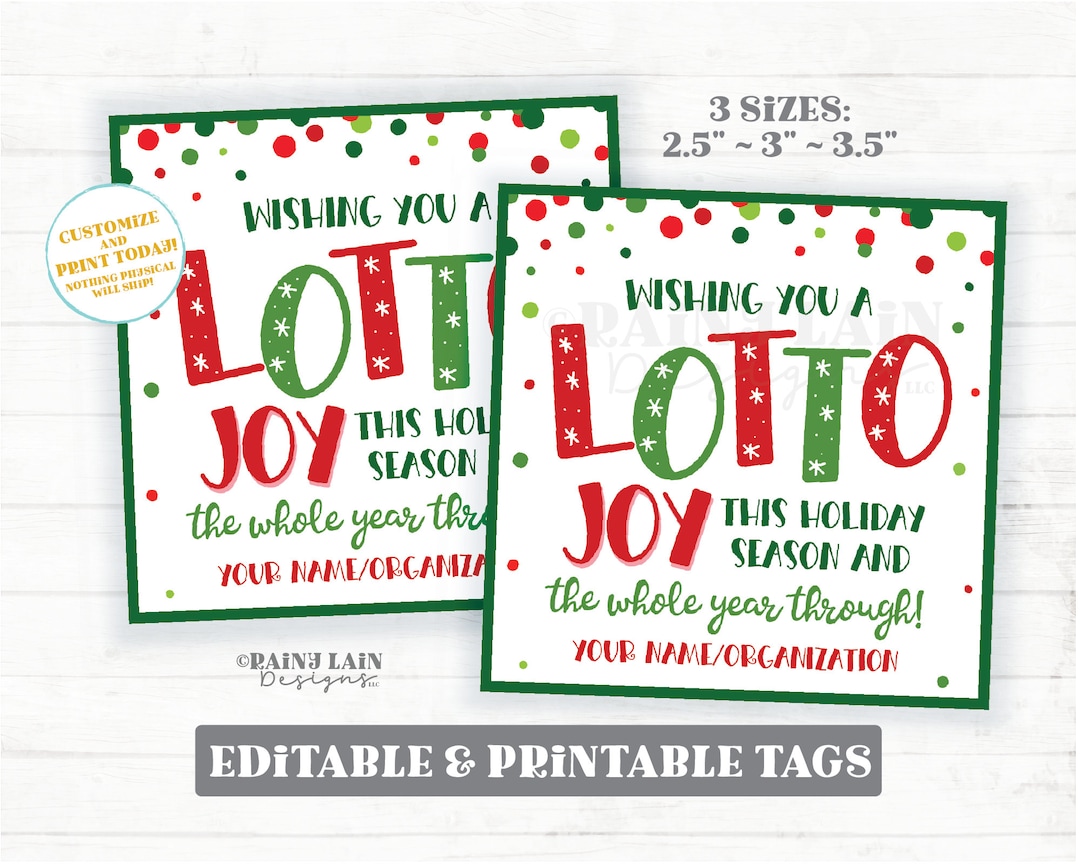 Wishing You a Lotto Joy This Holiday Season Whole Year Through ...